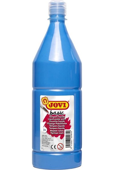Jovi Basic 1000 cc Sulandırılmış Guaj Boya (Açık Mavi) Jovi Basic 1000 cc Sulandırılmış Guaj Boya (Açık Mavi)