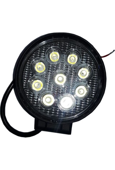 Tümopar Motosiklet Sis Farı 9 Ledli Yuvarlak Atv Motosiklet Otomobil 11,8 X 11,8 X 5,5 Siyah 39601