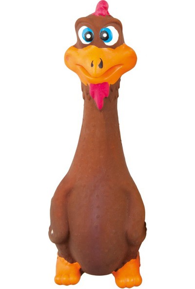 Latex Tavuk Figürlü Köpek Oyuncağı 19 Cm Latex Tavuk Figürlü Köpek Oyuncağı 19 Cm