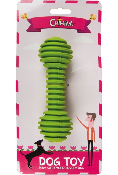 Lastik Halter Köpek Oyuncağı (Yeşil) 15 Cm Lastik Halter Köpek Oyuncağı (Yeşil) 15 Cm