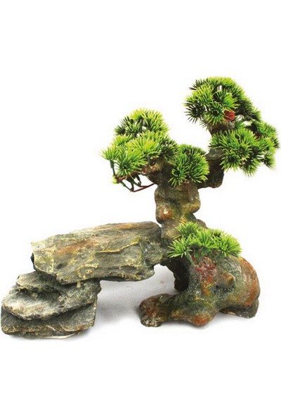 Chicos Akvaryum İçin Dekoratif Bonzai Kaya 28,5X17X25 Cm