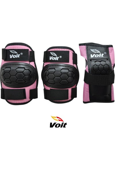 Voıt Pr122 3' Lü Çocuk Koruma Seti Siyah/Pembe Small Voıt Pr122 3' Lü Çocuk Koruma Seti Siyah/Pembe Small