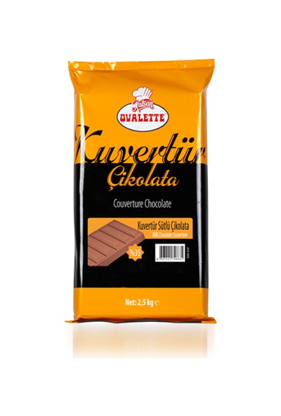 Ovalette Kuvertur Sütlü Çikolata 2,5 Kg