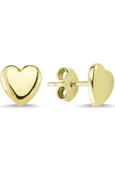 Altınsepeti Altın Taşsız Kalp Küpe As256Kp