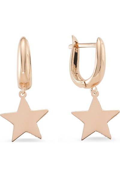 Altınsepeti Rose Altın Sallantılı Küçük Yıldız Küpe As158Kpm2