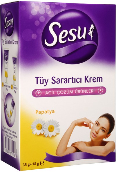 Sesu Tüy Sarartıcı Krem