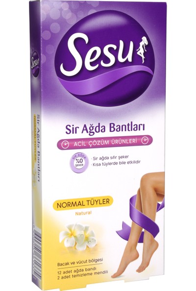 Sesu 12 Adet Normal Ciltler İçin Vücut Soğuk Ağda Bandı Sesu 12 Adet Normal Ciltler İçin Vücut Soğuk Ağda Bandı