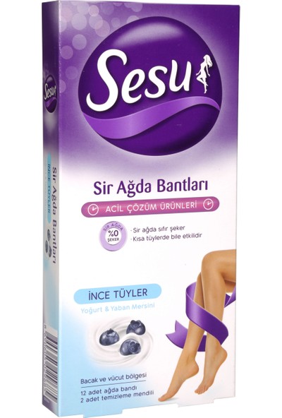 Sesu Silky Shine 12 Adet Vücut İçin Soğuk Ağda Bandı Sesu Silky Shine 12 Adet Vücut İçin Soğuk Ağda Bandı