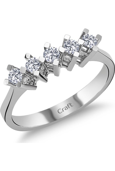 Craft Pırlanta 0.40 Karat Pırlanta Beştaş Yüzük 14