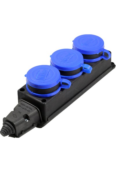 Aydın Monofaze 3'lü Kauçuk Grup Priz