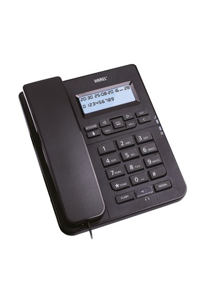Karel Tm145 Ekranlı Masaüstü Kablolu Telefon Siyah Karel Tm145 Ekranlı Masaüstü Kablolu Telefon Siyah