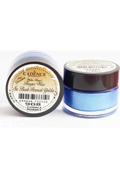 Cadence Parmak Yaldız Boya 20 Ml - Kobalt 908