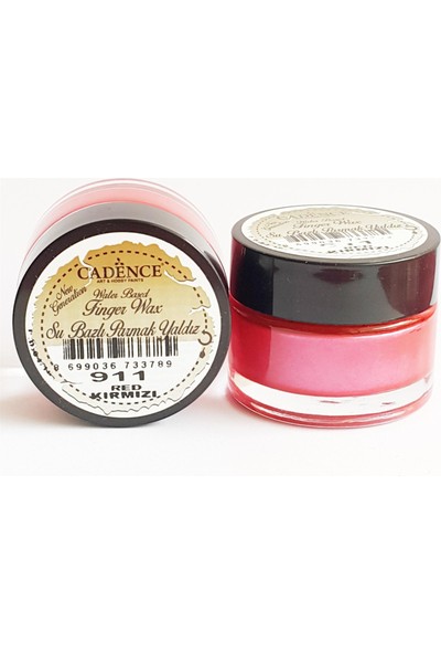 Cadence Parmak Yaldız Boya 20 Ml - Kırmızı 911