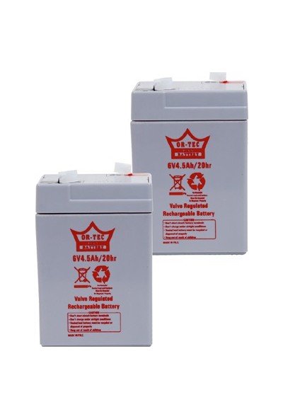 Ortec Kuru Akü 6 V 4,5 Ah Beyaz Ortec Kuru Akü 6 V 4,5 Ah Beyaz