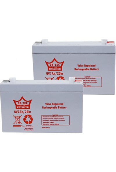 Ortec Kuru Akü 6 V 7 Ah Ortec Kuru Akü 6 V 7 Ah