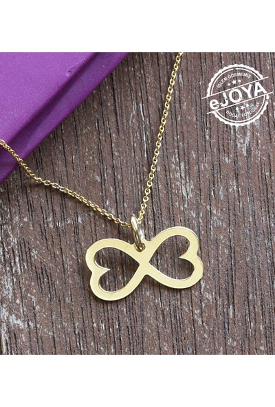 Ejoya Kalpten Sonsuzluk Altın Kolye Ejoya Kalpten Sonsuzluk Altın Kolye