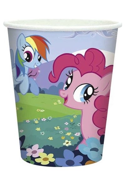 Siyah Lale Pony Karton Bardak 8 Adet Siyah Lale Pony Karton Bardak 8 Adet