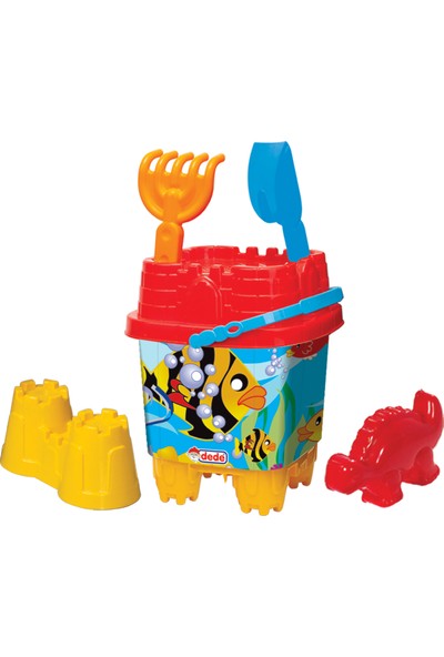 Resimli Büyük Kale Kova Set