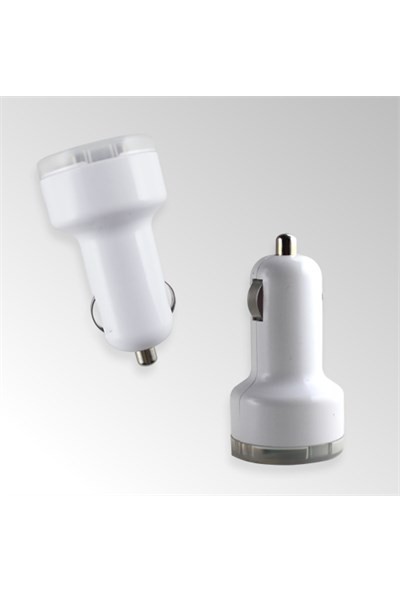 Pratik Çift USB Girişli Araç Şarj Adaptörü