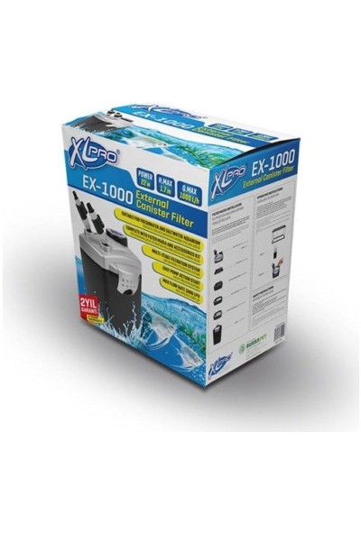 Xlpro Ex-1000 Akvaryum Dış Filtre 1000 Lt / Saat İç Malzemesi Dahil Xlpro Ex-1000 Akvaryum Dış Filtre 1000 Lt / Saat İç Malzemesi Dahil