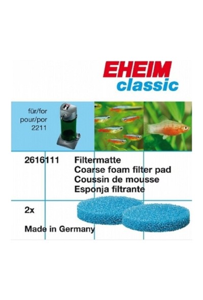 Eheim 2211 Filtre Süngeri Mavi 2Li Eheim 2211 Filtre Süngeri Mavi 2Li