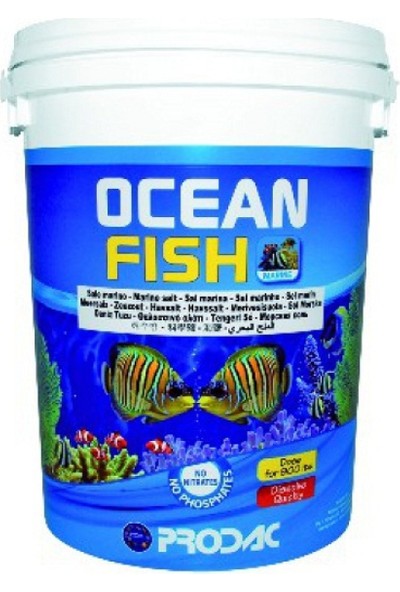 Prodac Ocean Fish Salt Deniz Akvaryum Tuzu 600 Lt 20 Kg Prodac Ocean Fish Salt Deniz Akvaryum Tuzu 600 Lt 20 Kg