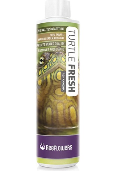 Reef Flowers Turtle Fresh Remammonia Su Kaplumbağa Su Düzenyici 85 Ml Reef Flowers Turtle Fresh Remammonia Su Kaplumbağa Su Düzenyici 85 Ml