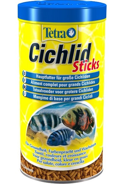 Tetra Cichlid Sticks Cichlid Balıkları İçin Çubuk Balık Yemi 1 Lt Tetra Cichlid Sticks Cichlid Balıkları İçin Çubuk Balık Yemi 1 Lt