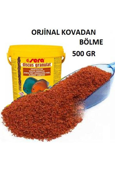 Sera Discus Granulat Balık Yemi Kovadan Bölme 500 Gr Sera Discus Granulat Balık Yemi Kovadan Bölme 500 Gr