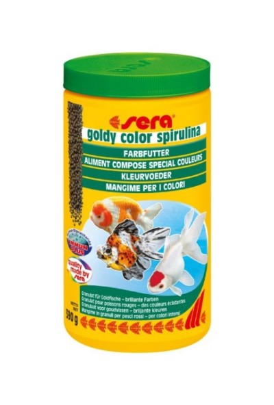 Sera Goldy Color Spriluna Japon Balıkları İçin Renklendirici Yem 1000 Ml Sera Goldy Color Spriluna Japon Balıkları İçin Renklendirici Yem 1000 Ml