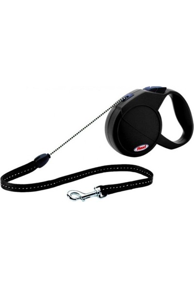 Flexi New Classic İpli Small Otomatik Gezdirme 5 Mtr Siyah Flexi New Classic İpli Small Otomatik Gezdirme 5 Mtr Siyah
