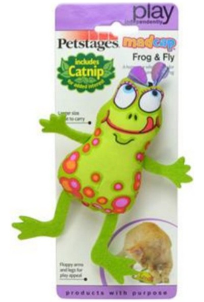 Pet Stages Madcap Frog & Fly Kediotlu Kedi Oyuncağı