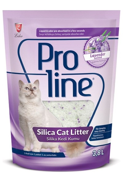 Proline Lavender Lavanta Kokulu Silika Kedi Kumu 3,8 Lt Proline Lavender Lavanta Kokulu Silika Kedi Kumu 3,8 Lt