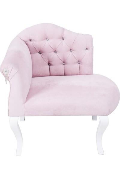 3A Mobilya Full Pink Josephine Sağ Kol Koltuk