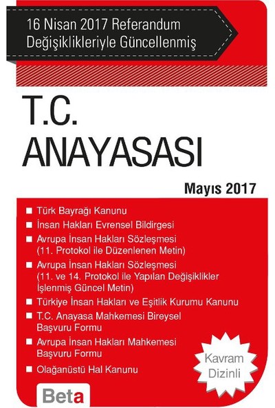 T.C. Anayasası (16 Nisan 2017 Referandum Değişiklikleriyle Güncellenmiş)- Celal Ülgen T.C. Anayasası (16 Nisan 2017 Referandum Değişiklikleriyle Güncellenmiş)- Celal Ülgen