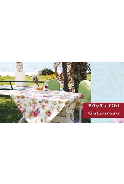 Soley Bahçe Masa Seti - Büyük Gül Gülkurusu