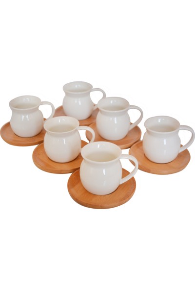 Bambum Torby 6 Kişilik Türk Kahvesi Fincanı Takımı