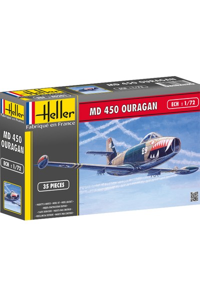 Md 450 Ouragan, Heller 1/72 Ölçek Plastik Maket Kiti Md 450 Ouragan, Heller 1/72 Ölçek Plastik Maket Kiti