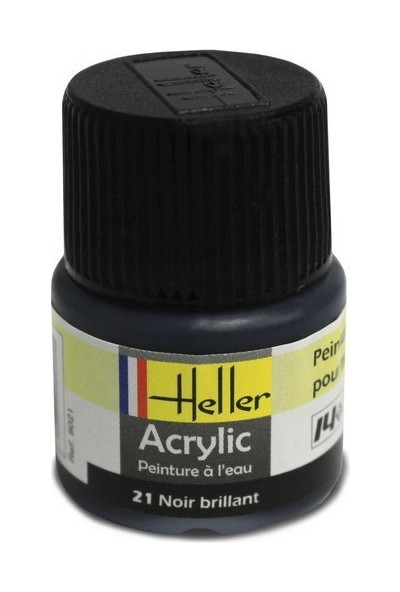 Siyah Parlak No: 21, Heller 12Ml Akrilik Maket Boyası Siyah Parlak No: 21, Heller 12Ml Akrilik Maket Boyası