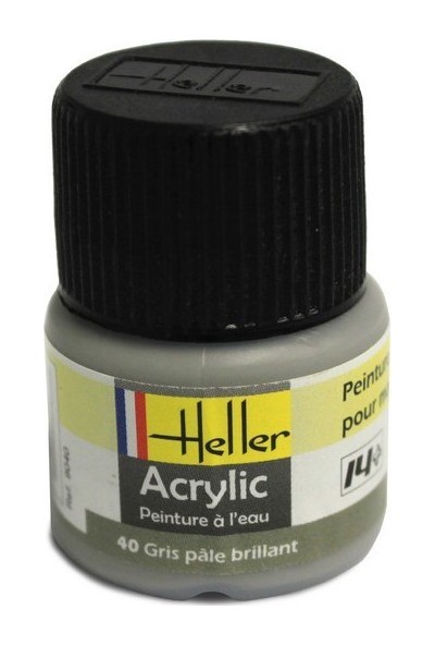 Soluk Gri Parlak No: 40, Heller 12Ml Akrilik Maket Boyası Soluk Gri Parlak No: 40, Heller 12Ml Akrilik Maket Boyası