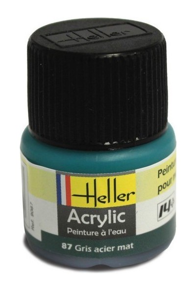 Çelik Grisi Mat No: 87, Heller 12Ml Akrilik Maket Boyası Çelik Grisi Mat No: 87, Heller 12Ml Akrilik Maket Boyası