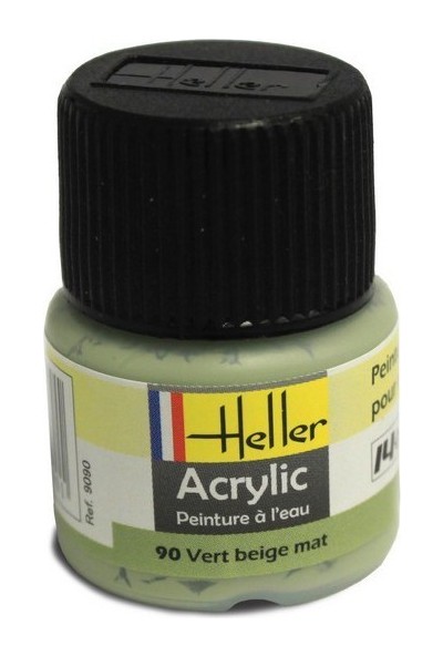 Yeşil Bej Mat No: 90, Heller 12Ml Akrilik Maket Boyası Yeşil Bej Mat No: 90, Heller 12Ml Akrilik Maket Boyası