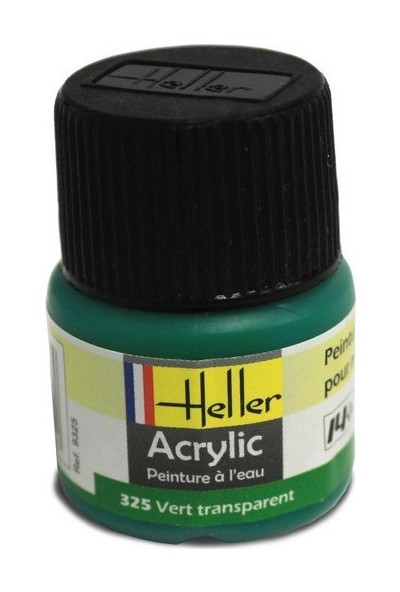 Yeşil Transparan No: 325, Heller 12Ml Akrilik Maket Boyası Yeşil Transparan No: 325, Heller 12Ml Akrilik Maket Boyası