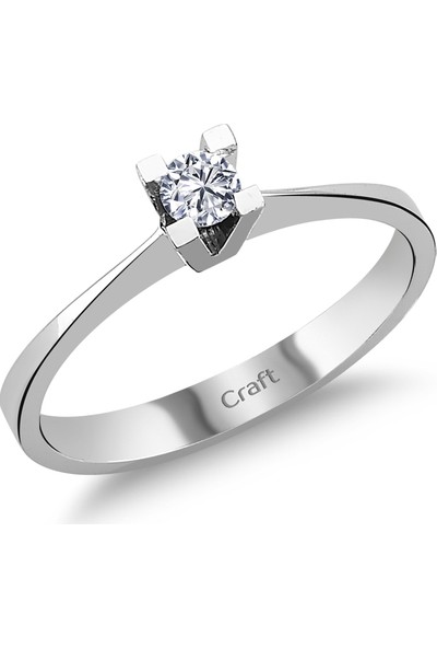 Craft Pırlanta 0.15 Karat Pırlanta Tektaş Yüzük 16