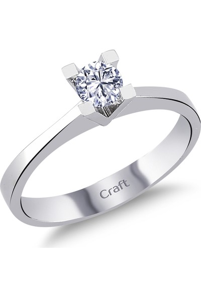 Craft Pırlanta 0.30 Karat Pırlanta Tektaş Yüzük 10