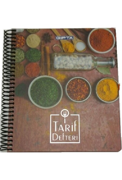 Gıpta Yemek Tarifi Defteri 22X26 cm. 140 Yp.
