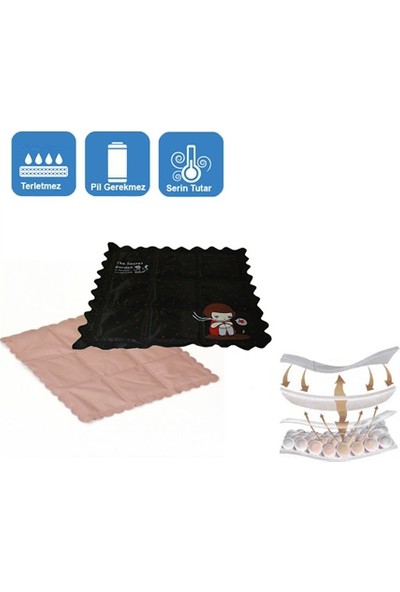 Wildlebend Kendinden Soğutmalı Serinletici Minder - Siyah