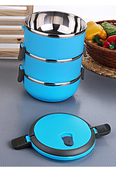 Wildlebend Sefer Tası Yemek Termosu Saklama Kabı Termosu 3lü - ÇELİK Wildlebend Sefer Tası Yemek Termosu Saklama Kabı Termosu 3lü - ÇELİK