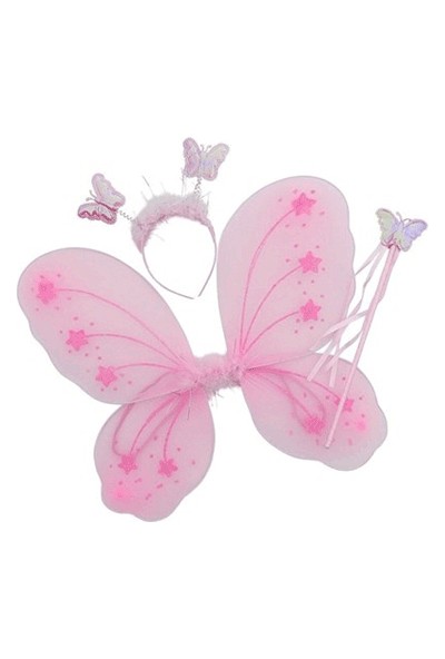 Wildlebend Gösteri Kelebek Kanadı (3 Parça)-Pembe Wildlebend Gösteri Kelebek Kanadı (3 Parça)-Pembe