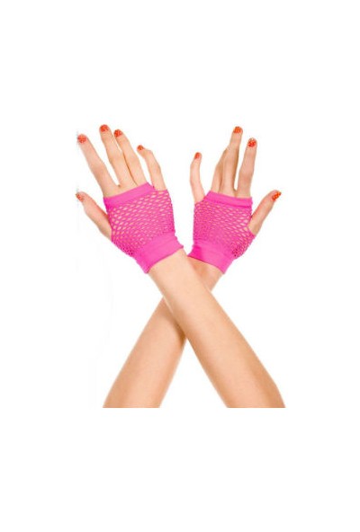 Wildlebend Kısa Fosforlu File Eldiven - Pembe Wildlebend Kısa Fosforlu File Eldiven - Pembe
